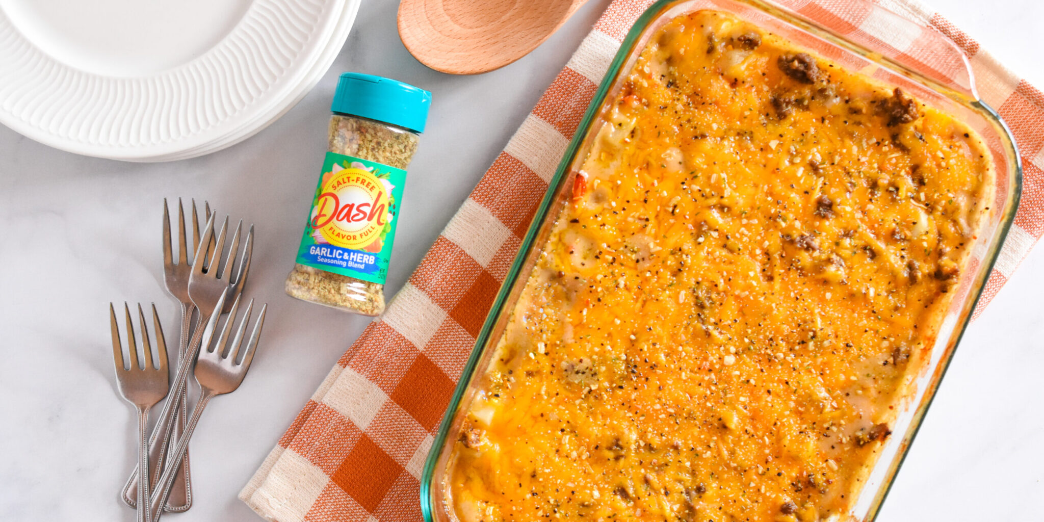 Cheesy Beef and Potato Casserole - Dash Salt-Free Products
